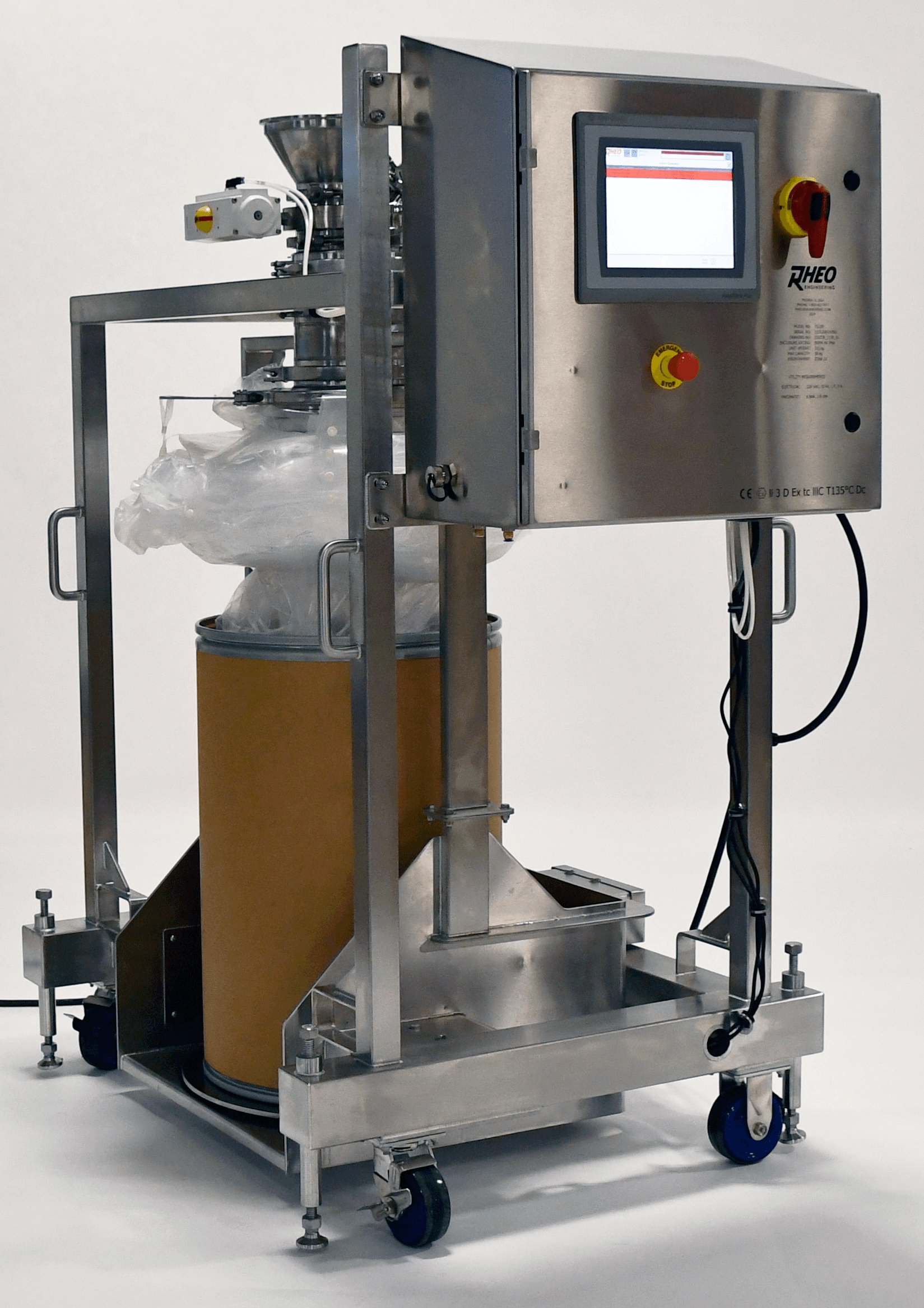 Automated Contained Dryer Packout Station - Rheo Engineering